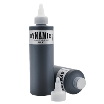 【DYNAMIC】BLACK 8oz 240ml TATTOO JAPAN DRAGON NEEDLE SUPPLY
